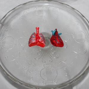 Fondant Medical Cake Topper - Fondant Heart - Fondant Brain - Fondant ...
