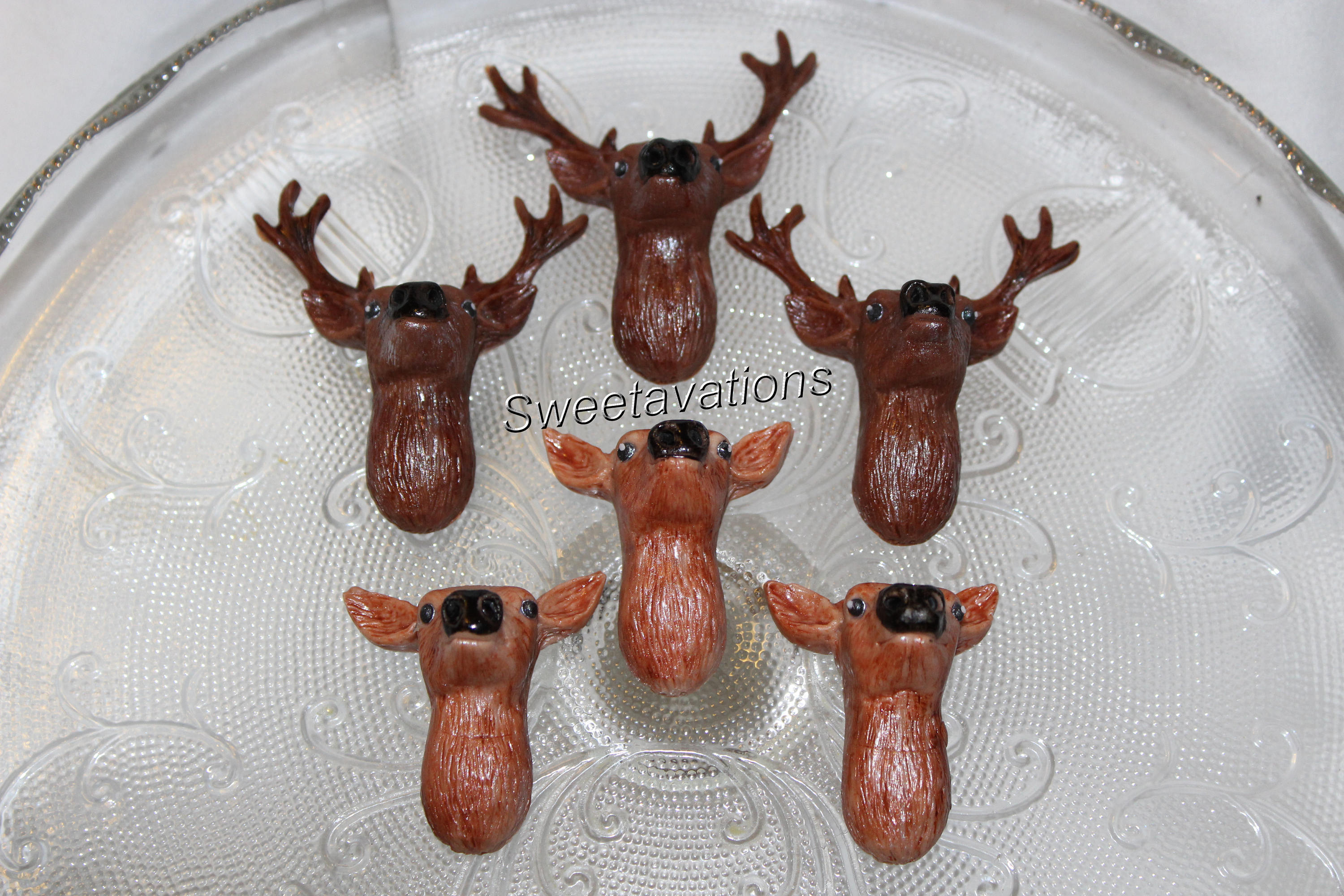 Fondant Deer Cake Topper Deer Topper Fondant Buck | Etsy