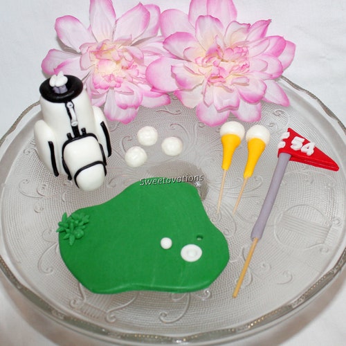 Fondant Golf Cake Topper Golf Topper Fondant Golf Ball - Etsy