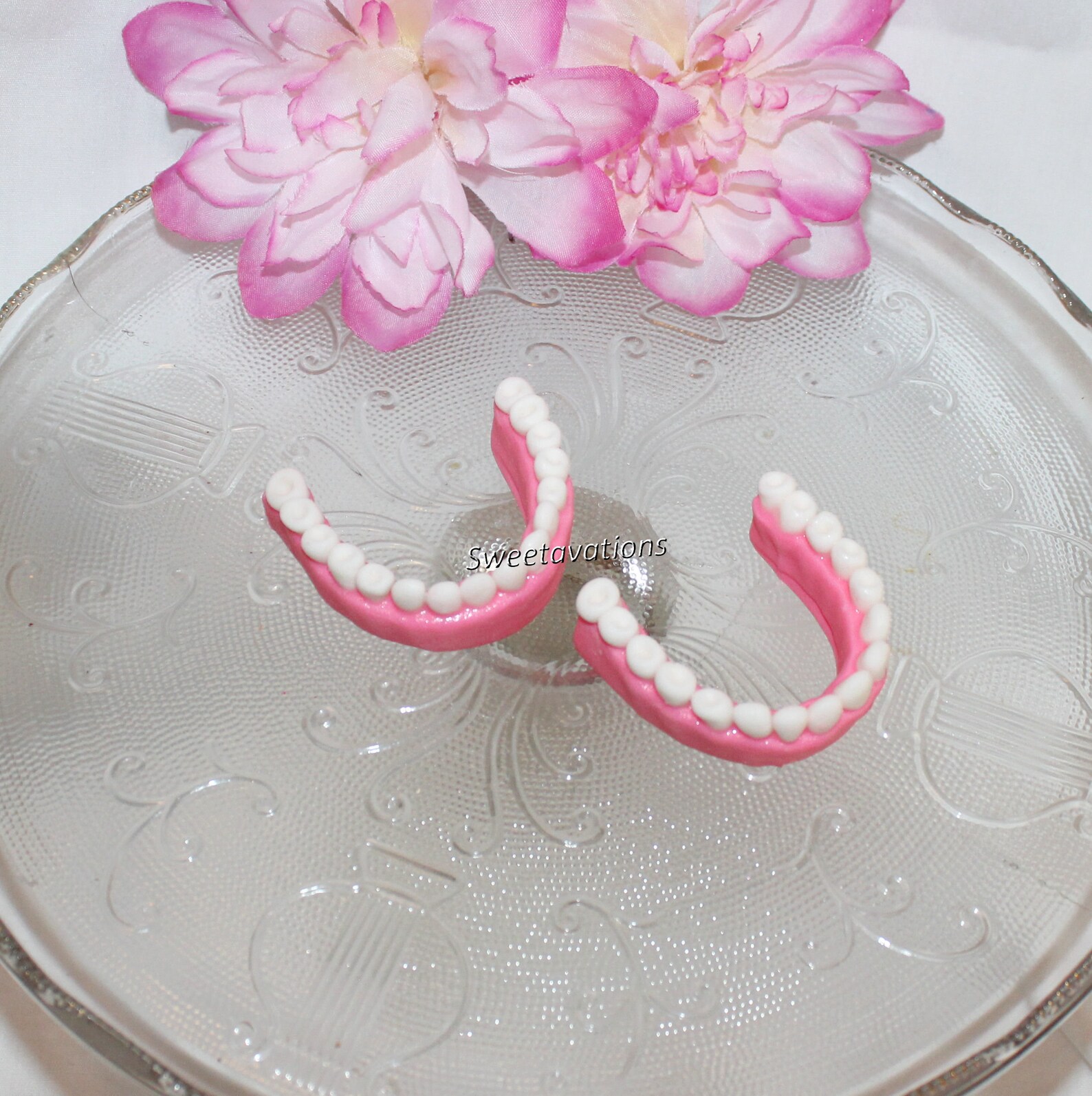 Fondant Tooth Cake Topper Fondant Dentist Fondant Teeth | Etsy