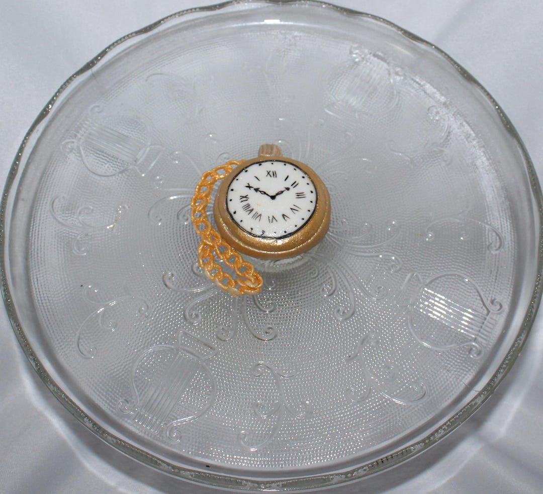 Fondant Pocket Watch Cake Topper, Anniversary, Groom, Gift of Time ...