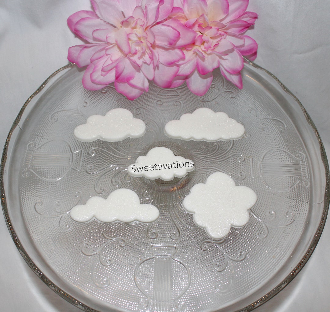 Fondant Cloud Cake Toppers - Cloud Toppers - Fondant Airplanes ...