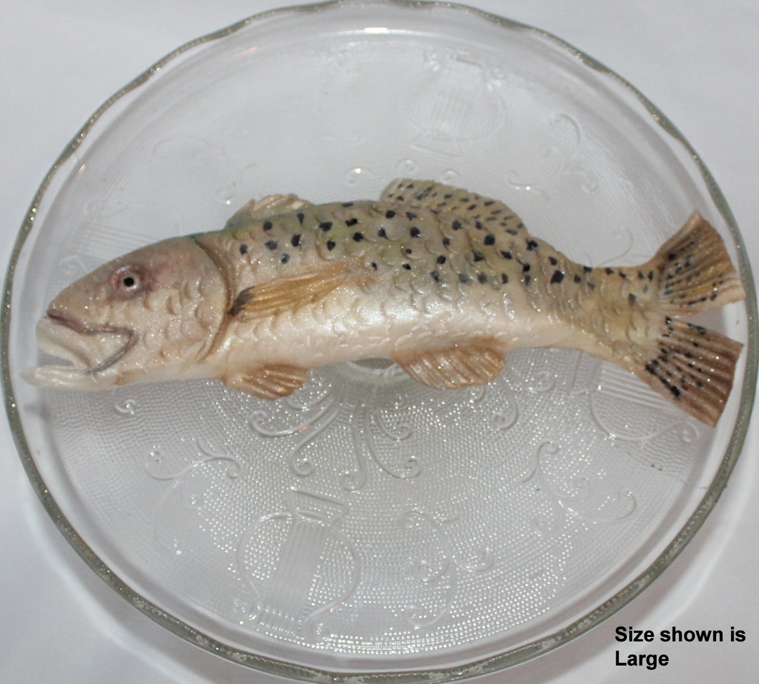 Fondant Fish Cake Topper - Fondant Trout - Fondant Bass - Fish Topper ...