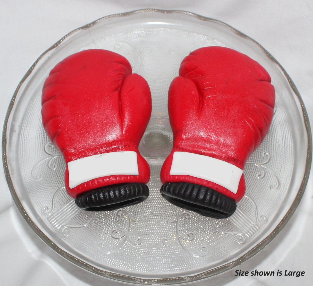 Fondant Boxing Glove Cake Topper - Boxing Glove Topper - Fighting Theme ...