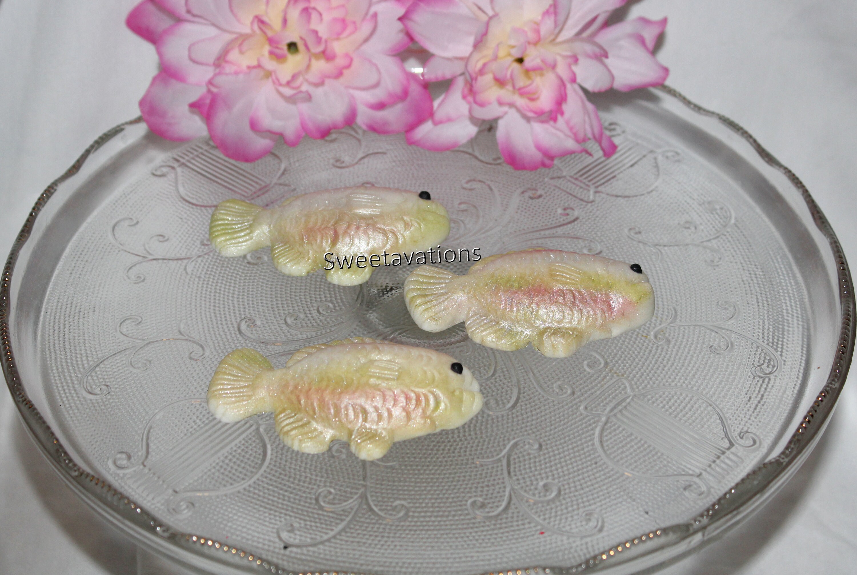 Fondant Fish Cake Topper Fondant Bass Fish Topper - Etsy Australia