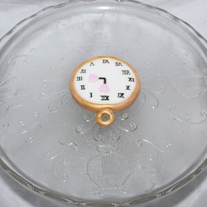 Fondant Pocket Watch Cake Topper - Fondant Alice in Wonderland - Alice ...