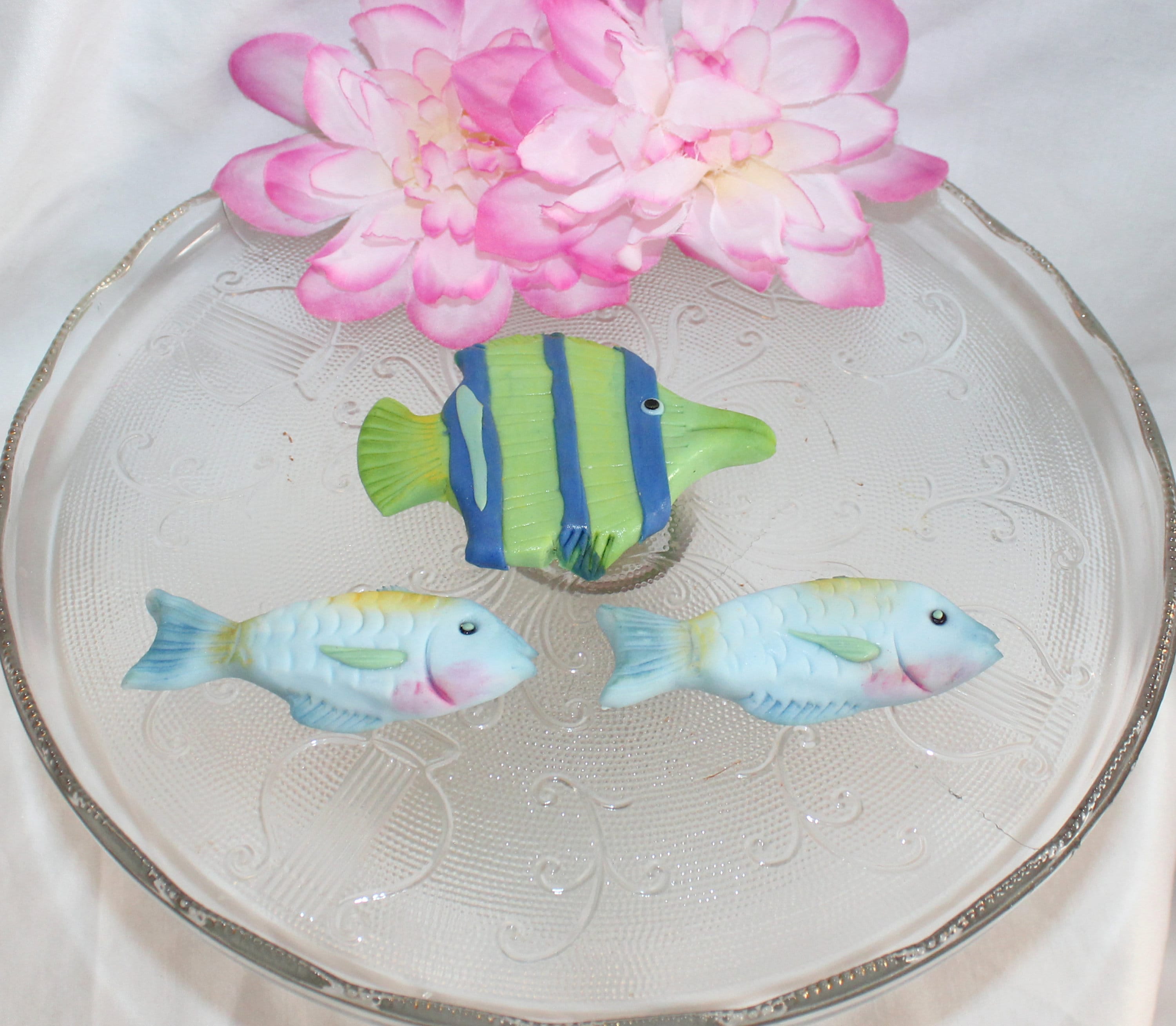 Fondant Tropical Fish Cake Topper Fondant Fish Fish Topper | Etsy