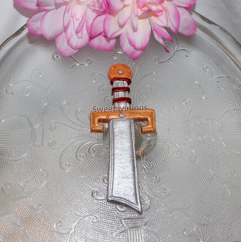 Fondant Gaming Cake Topper Gamer Cake Topper Fondant Sword | Etsy