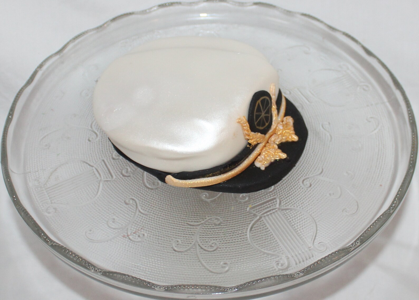 Fondant Captain's Hat Cake Topper Nautical Topper - Etsy