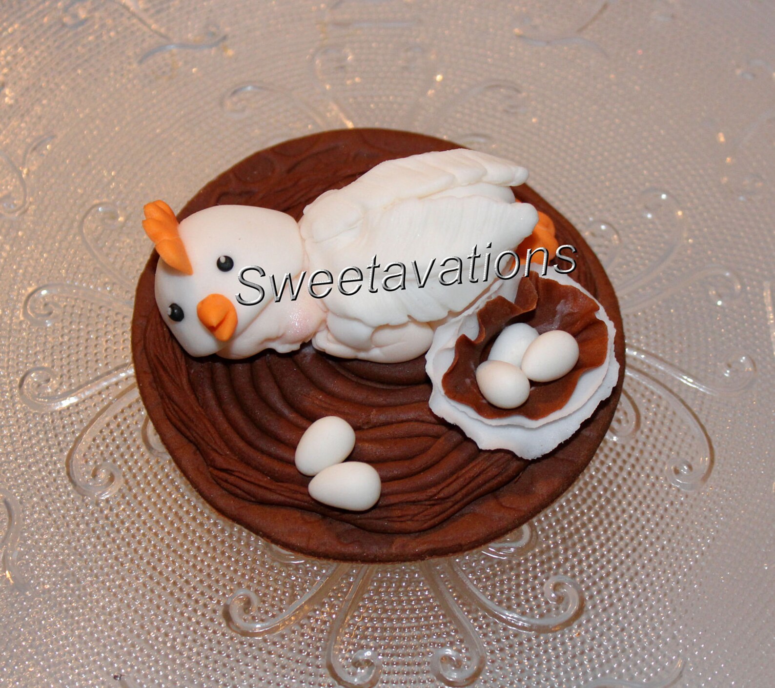 Fondant Baby Chicken Topper Baby Chick Topper Chicken Baby - Etsy