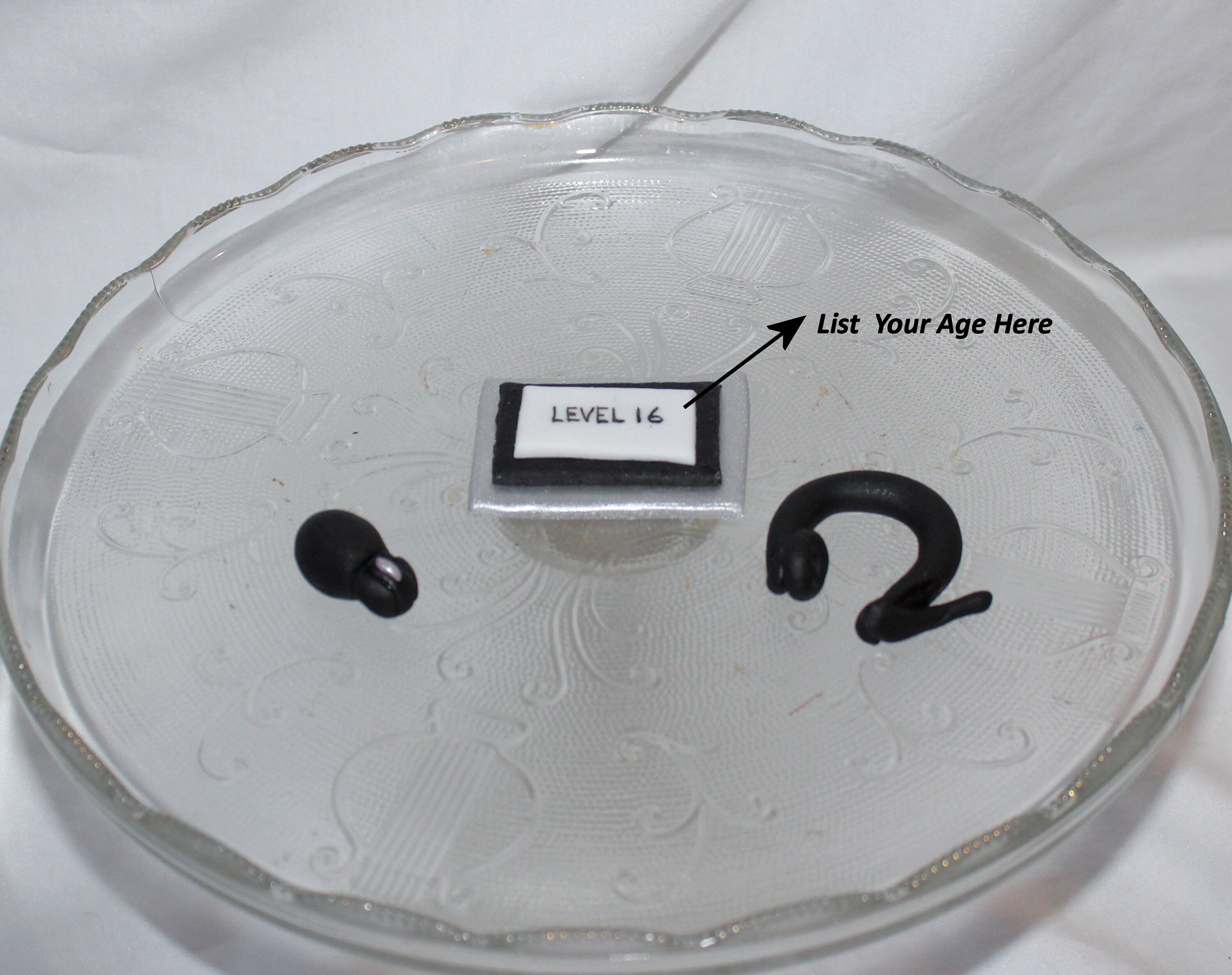 Fondant Gamer Cake Topper Fondant Computer Cake Topper | Etsy