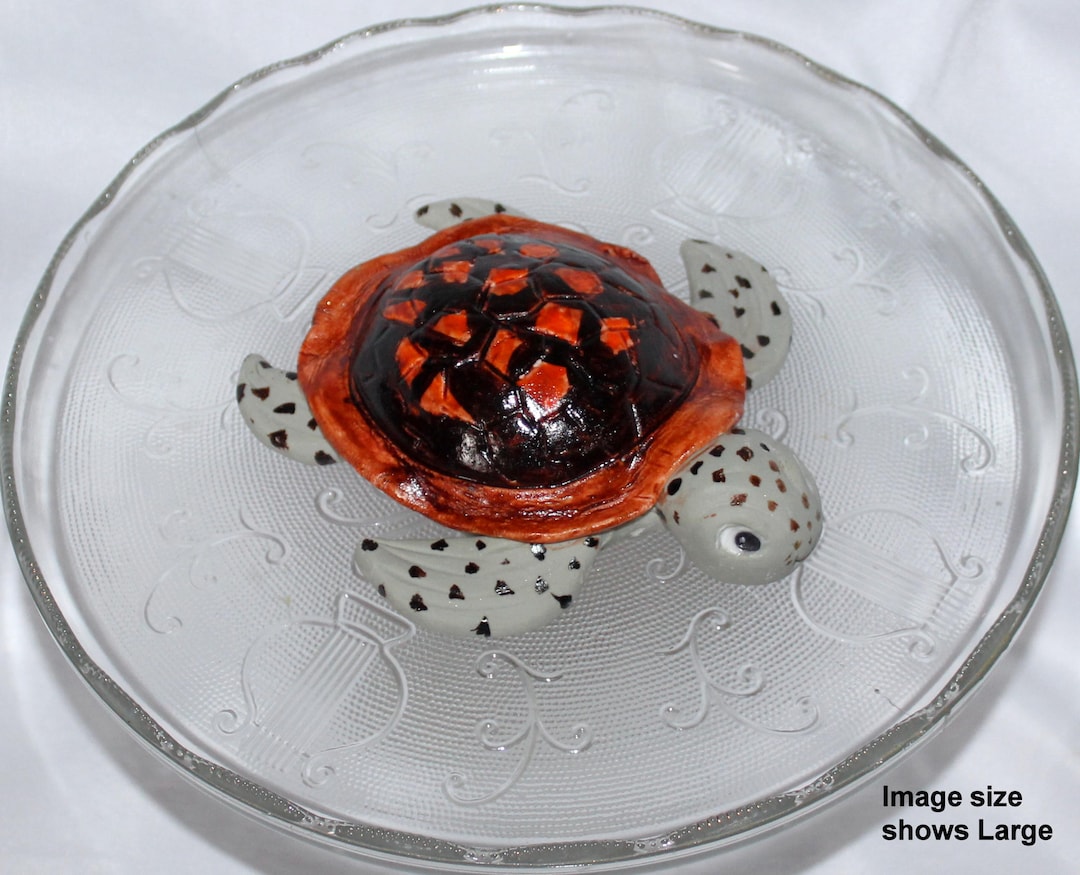 Fondant Sea Turtle Cake Topper - Under the Sea Topper - Under the Sea ...