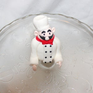Fondant Chef Cake Topper - Chef Topper - Fondant Baker - Baking Theme ...