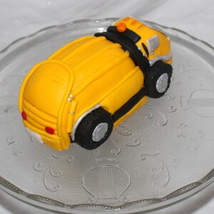 Fondant Garbage Truck Cake Topper - Garbage Truck Topper - Fondant ...