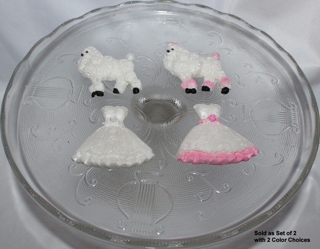 Fondant Dress Cake Topper - Fondant Poodle - Reunion Cake - Fashion ...
