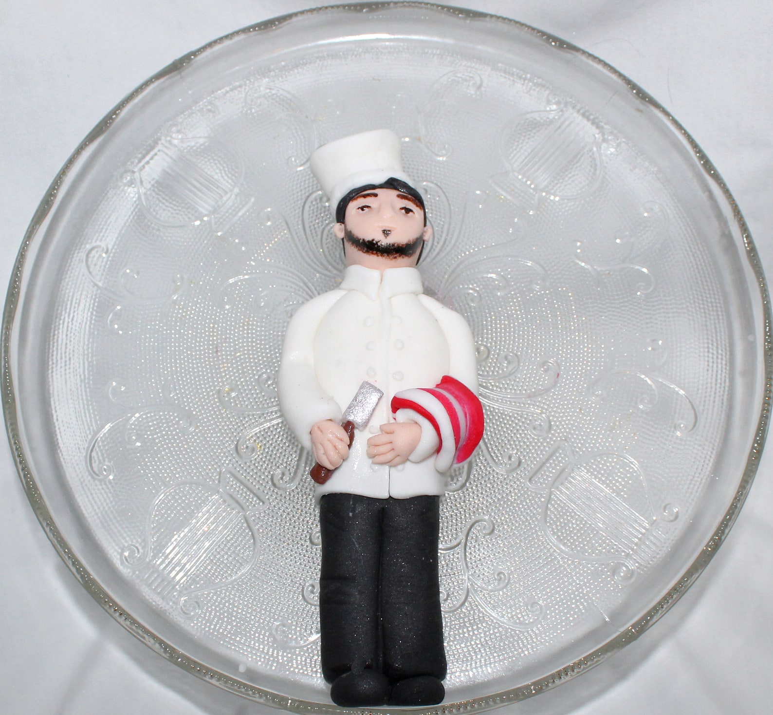 Fondant Chef Cake Topper Chef Topper Fondant Cook - Etsy