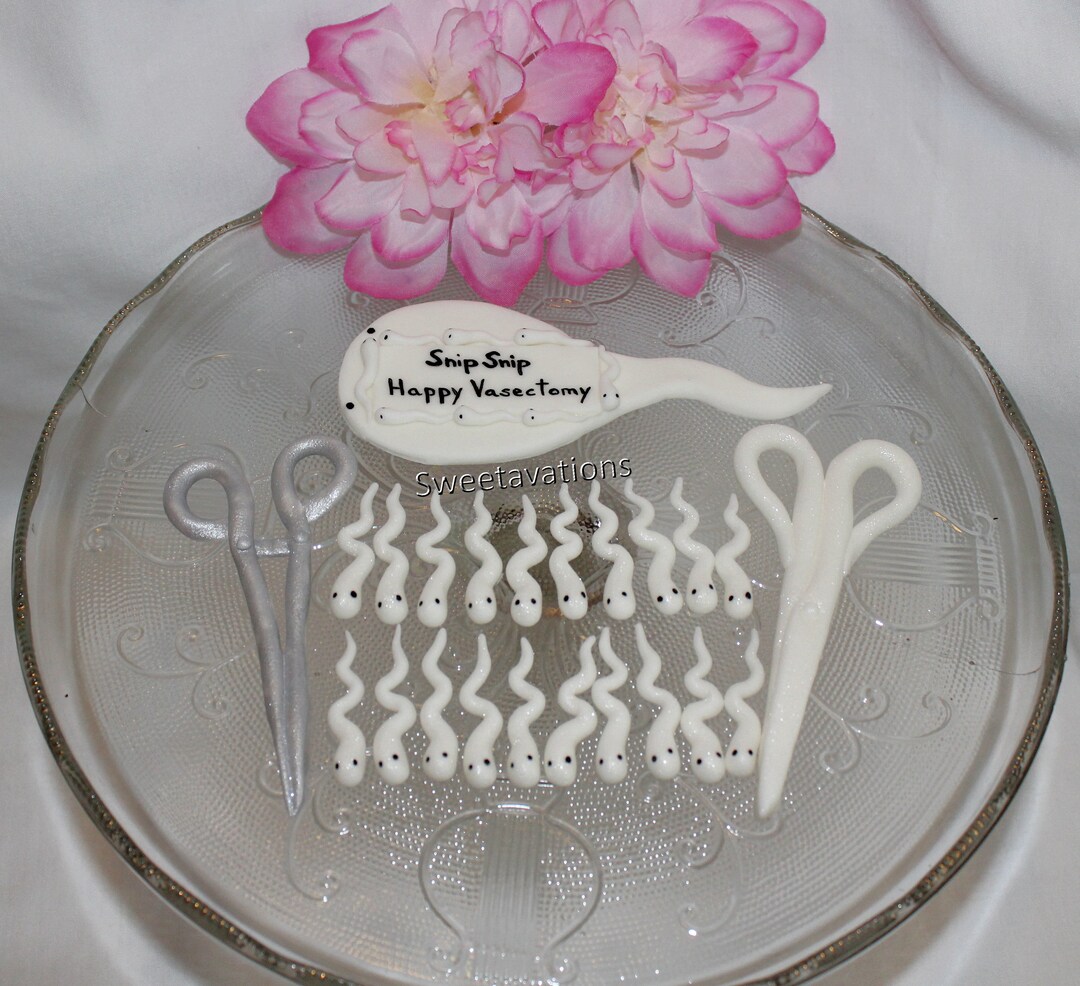 Fondant Vasectomy Cake Topper - Vasectomy Topper - Vasectomy Cake ...