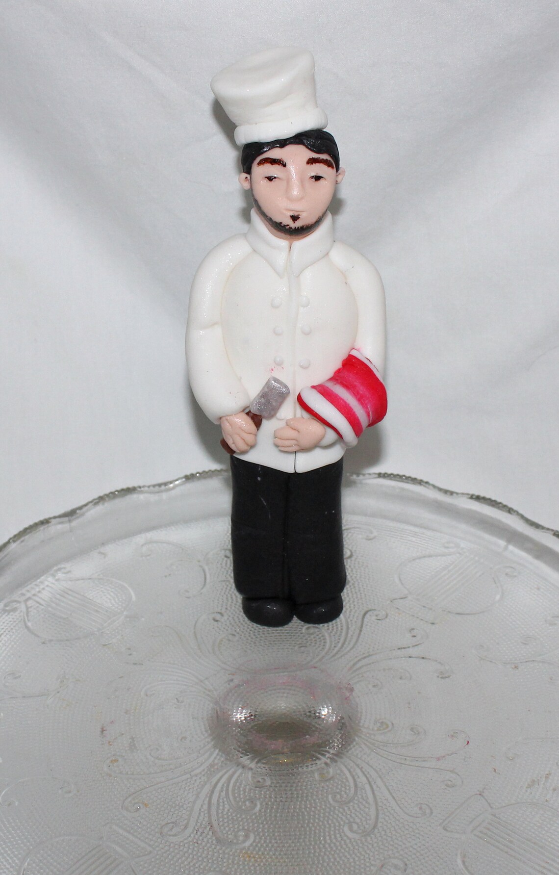 Fondant Chef Cake Topper Chef Topper Fondant Cook | Etsy