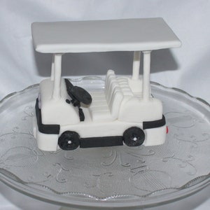 Fondant Golf Cart Cake Topper - Golf Cart Topper - Golf Topper - Golf ...