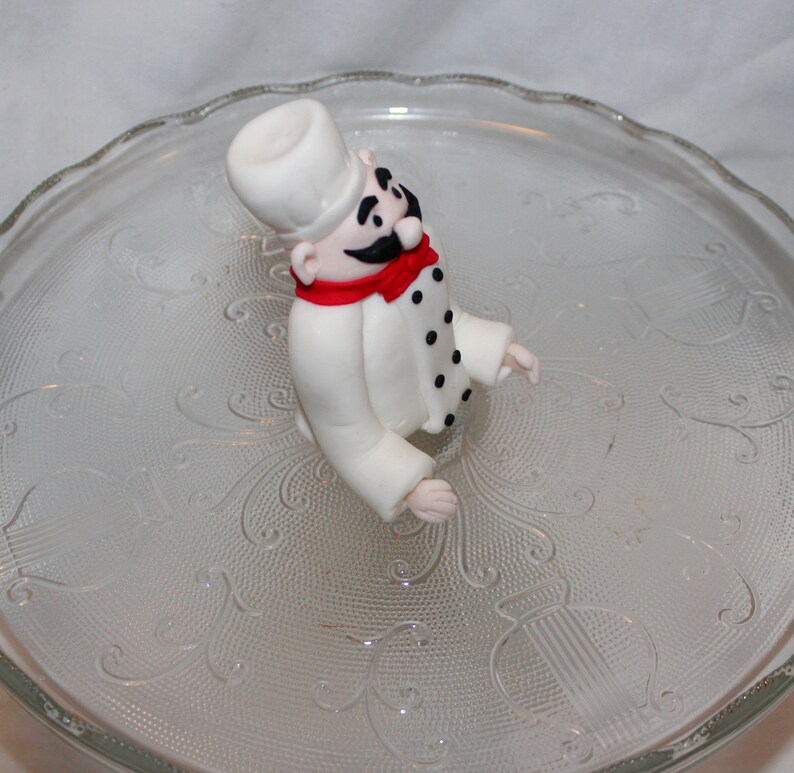 Fondant Chef Cake Topper Chef Topper Fondant Baker - Etsy