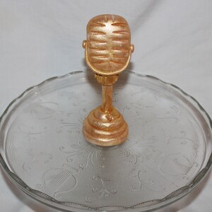 Fondant Microphone Cake Topper - Fondant Music - Music Topper - Fondant ...