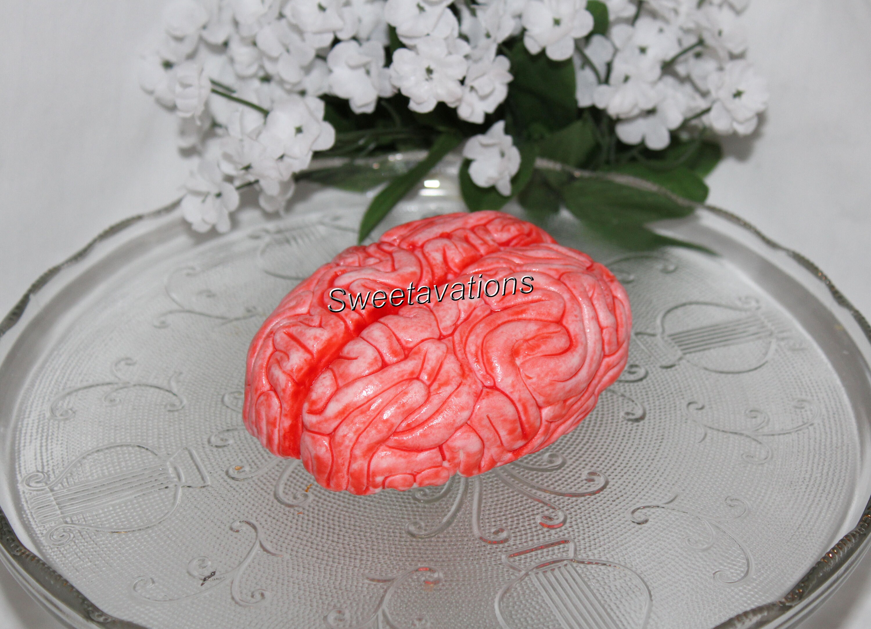 Fondant Brain Cake Topper Brain Topper Medical Cake Topper | Etsy