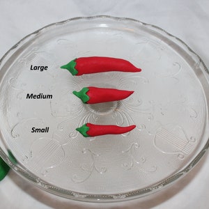 Fondant Chili Pepper Cake Topper - Chili Pepper Topper - Chili Topper ...