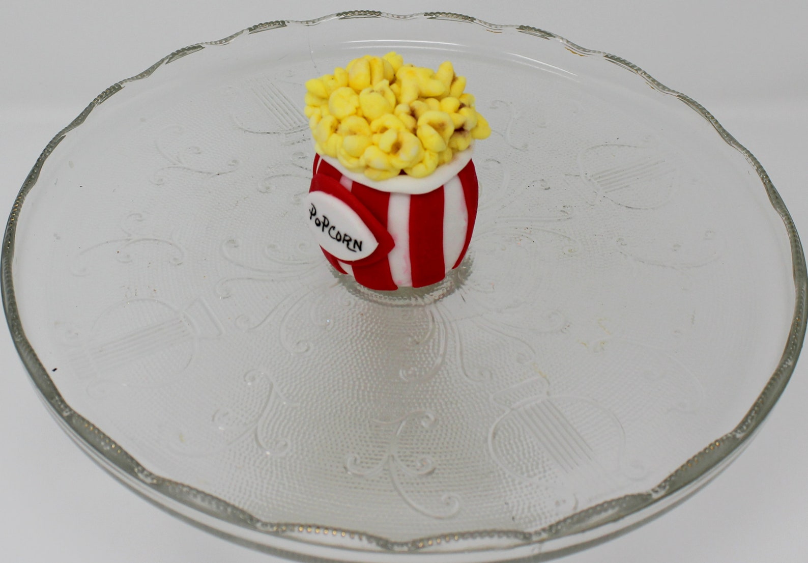 Fondant Popcorn Cake Topper Popcorn Topper Popcorn Theme | Etsy