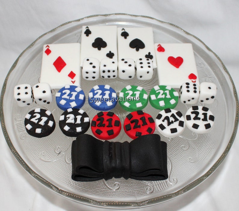 Fondant Casino Cake Topper Casino Cake Topper Fondant | Etsy