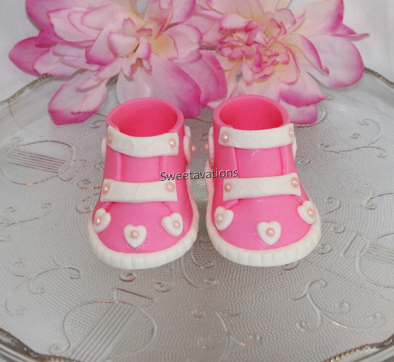Fondant Baby Shoes Cake Topper Baby Sandals Topper baby | Etsy
