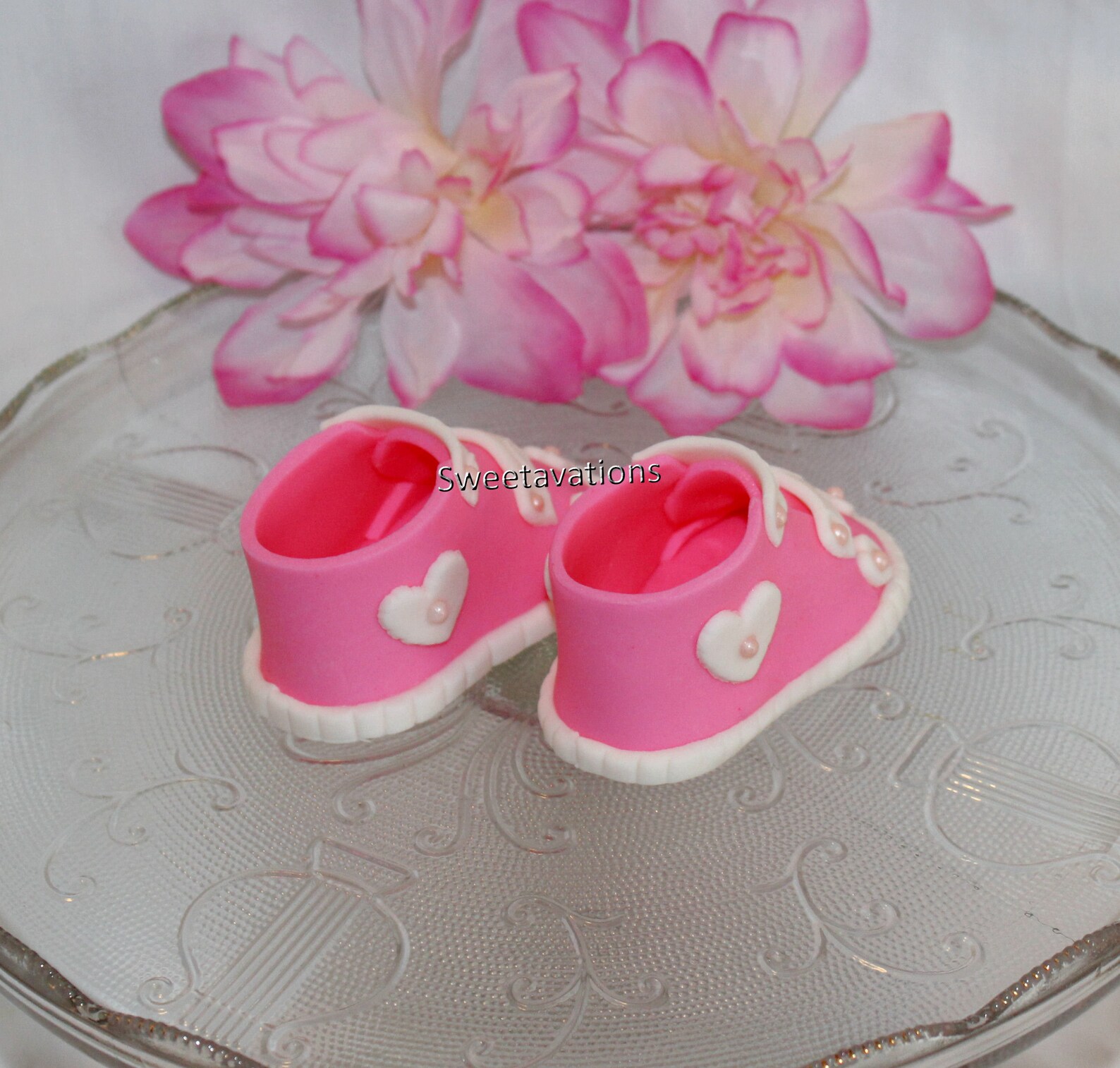 Fondant Baby Shoes Cake Topper Baby Sandals Topper baby | Etsy