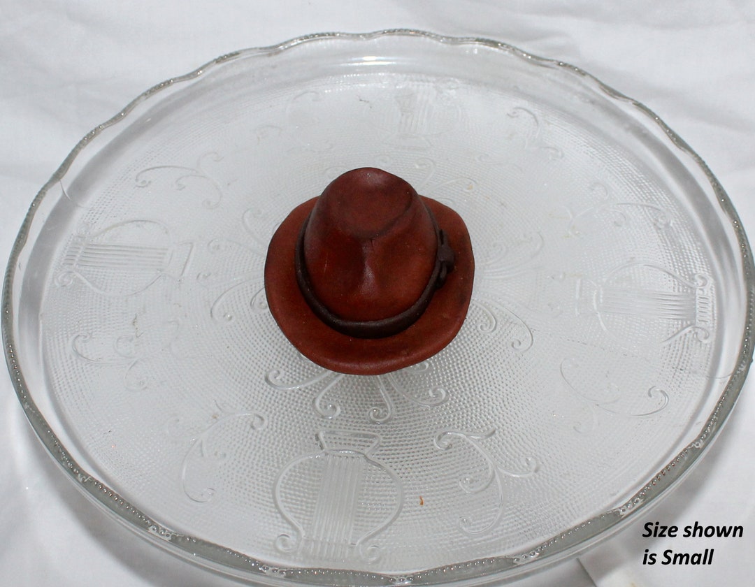 Fondant Fedora Cake Topper - Fedora Topper - Fondant Hat - Hat Cake ...