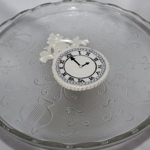 Fondant Clock Cake Topper - Steampunk Topper - Fondant Steampunk Clock ...