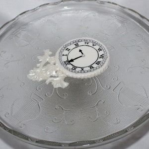 Fondant Clock Cake Topper - Steampunk Topper - Fondant Steampunk Clock ...