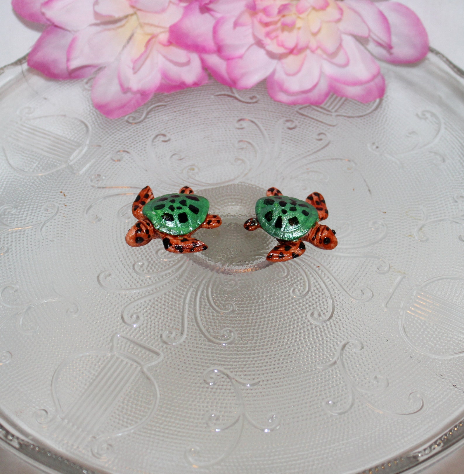 Fondant Turtle Cake Topper Fondant Sea Turtle Turtle - Etsy