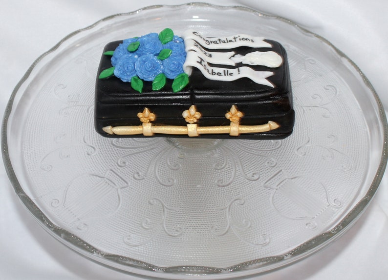 Fondant Casket Cake Topper, Mortician Graduation, Gothic Cake ...