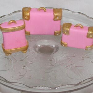 Fondant Travel Cake Topper - Fondant Suitcase - Fondant Airplane ...