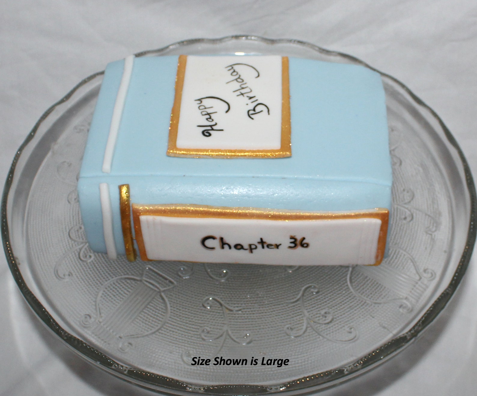 Fondant Book Cake Topper Book Topper Fondant Birthday - Etsy