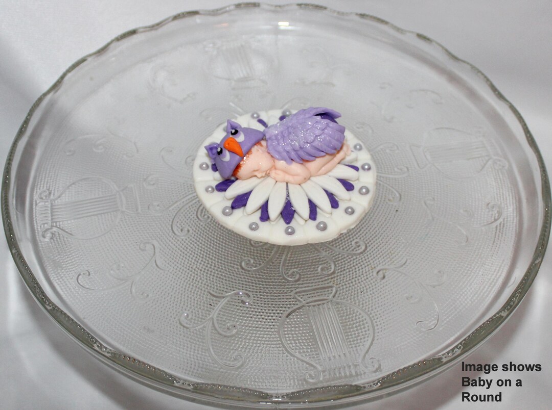 Fondant Baby Cake Topper - Baby Owl Topper - Woodland Baby Shower ...