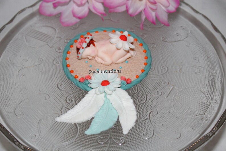 Fondant Native American Baby Cake Topper Tribal Baby Topper | Etsy