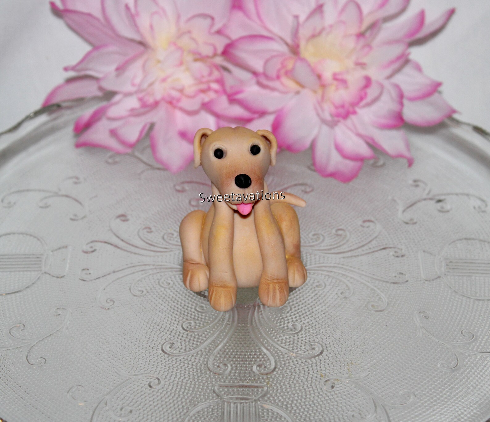 Fondant Dog Cake Topper Fondant Puppy Dog Topper Dog | Etsy