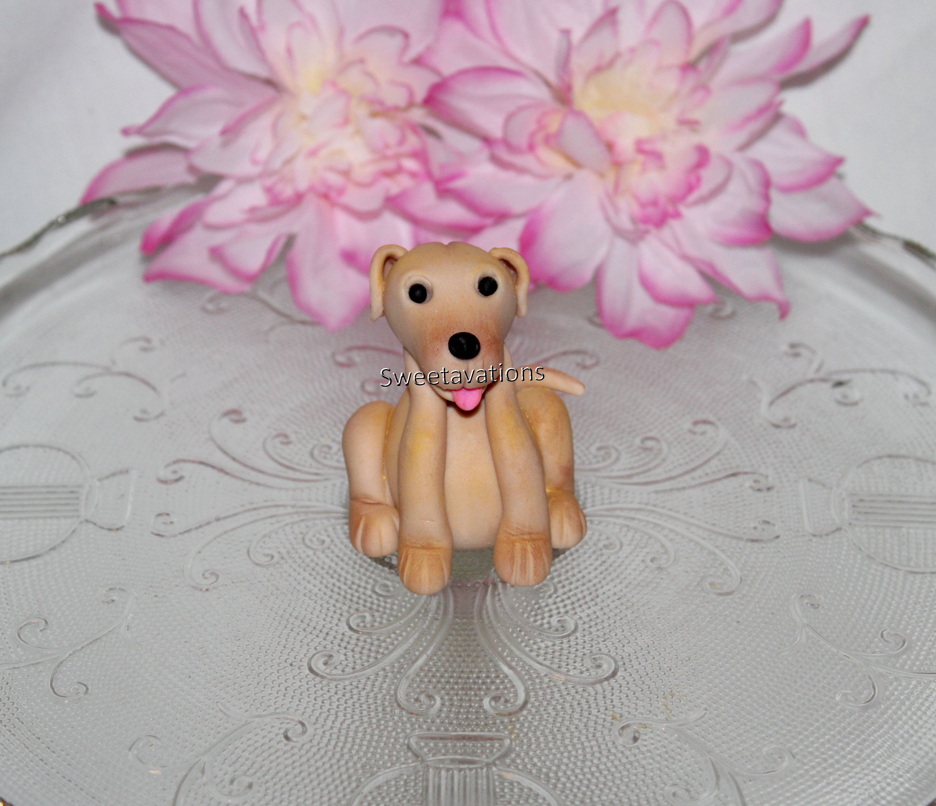 Fondant Dog Cake Topper Fondant Puppy Dog Topper Dog | Etsy