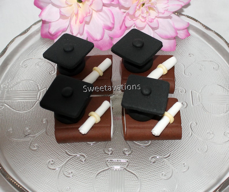 Fondant Graduation Cake Topper Graduation Cupcake Topper | Etsy