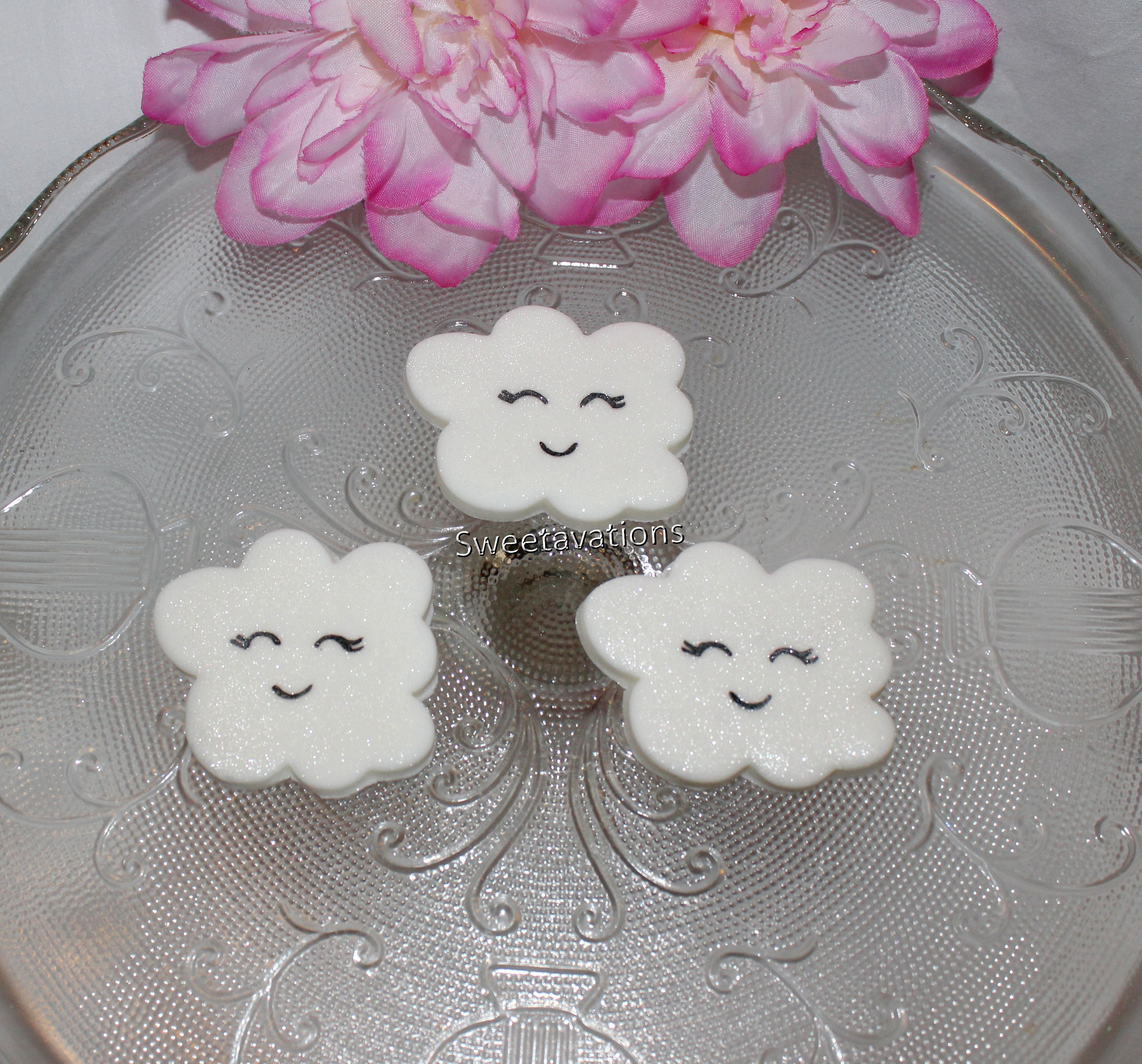 Fondant Cloud Cake Toppers Cloud Toppers Fondant Airplanes - Etsy