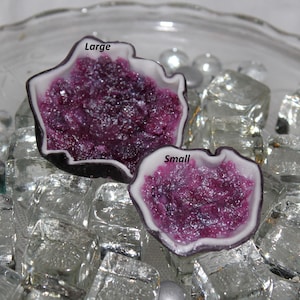 Fondant Geode Cake Topper - Geode Topper - Fondant Gemstone - Gemstone ...