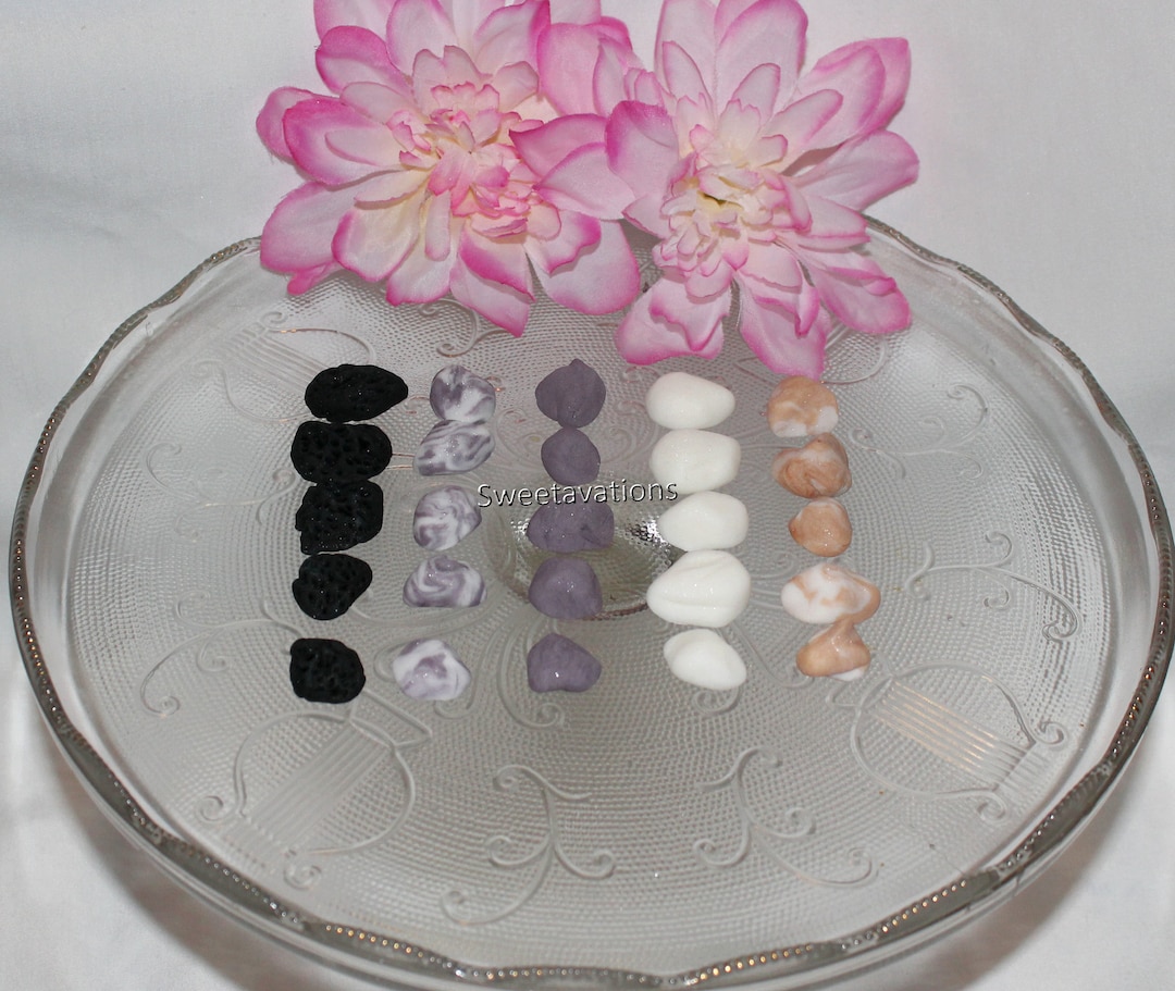 Fondant Rock Cake Topper Fondant Stone Cake Topper Fondant Rocks ...