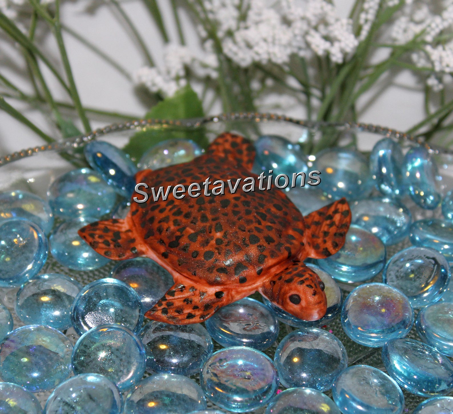 Fondant Turtle Cake Topper Turtle Topper Sea Turtle Cake - Etsy
