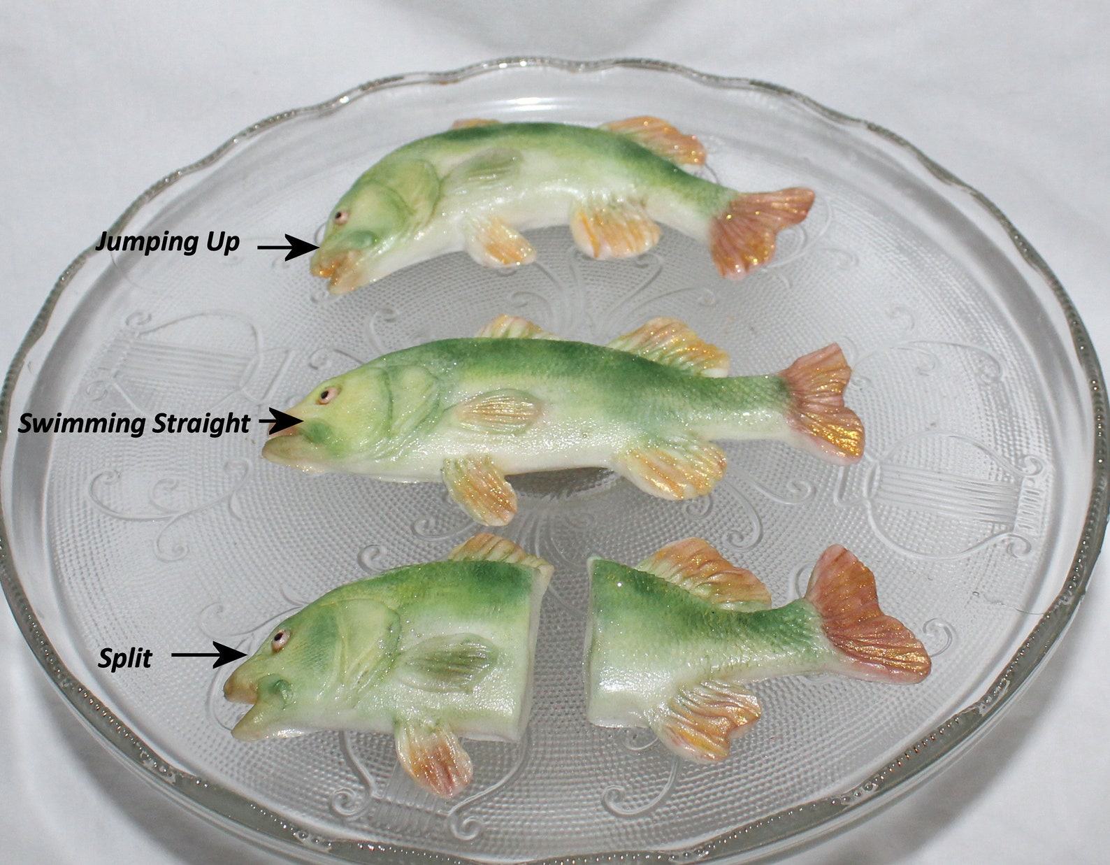 Fondant Fish Cake Topper Fondant Bass Fish Topper - Etsy