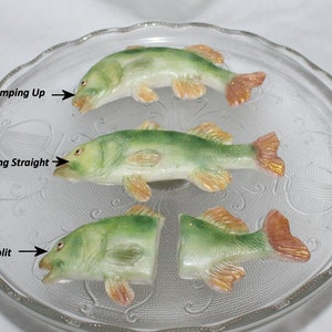 Fondant Fish Cake Topper - Fondant Bass - Fish Topper - Fondant Fishing ...