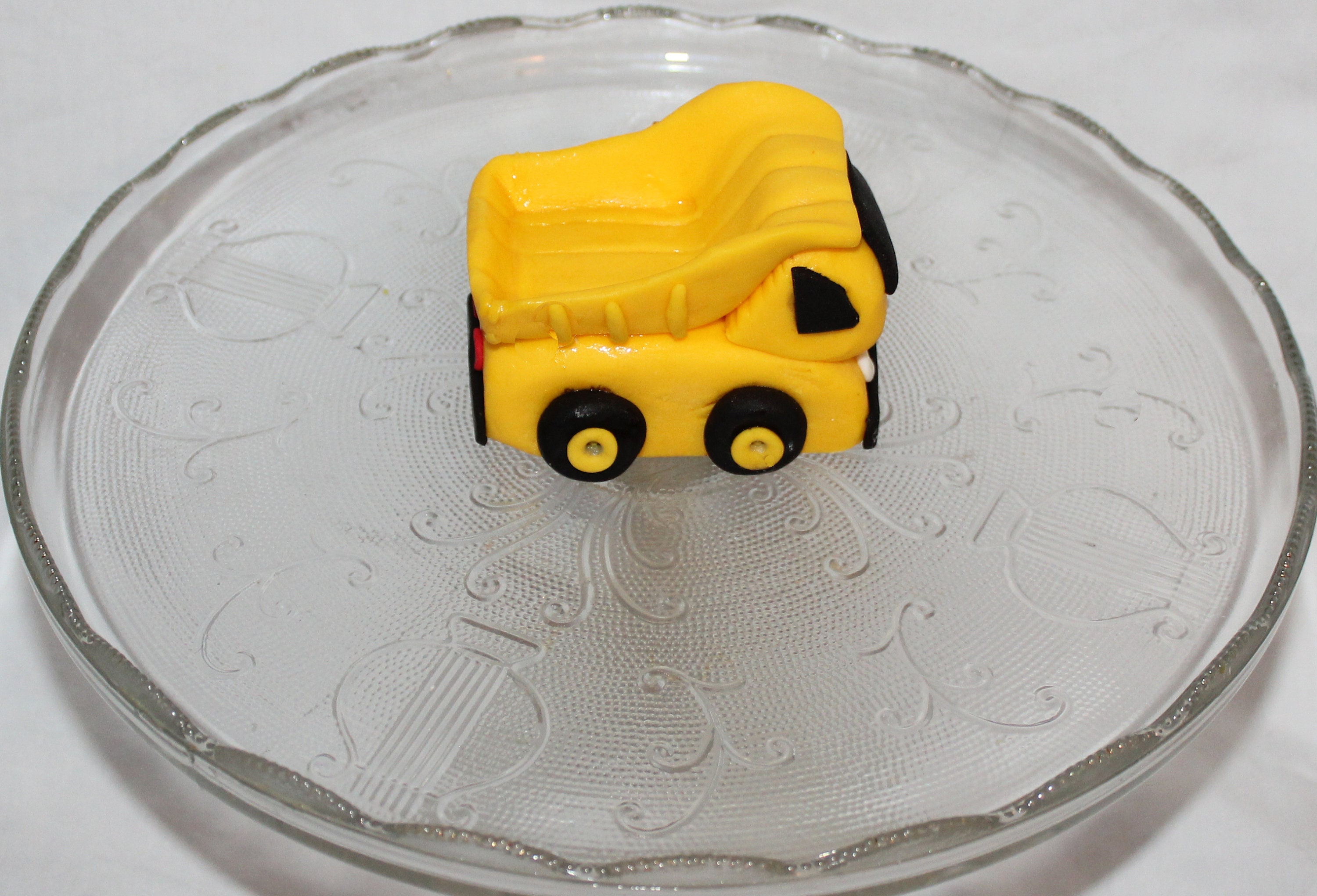 Fondant Construction Cake Topper Fondant Dump Truck Dump - Etsy